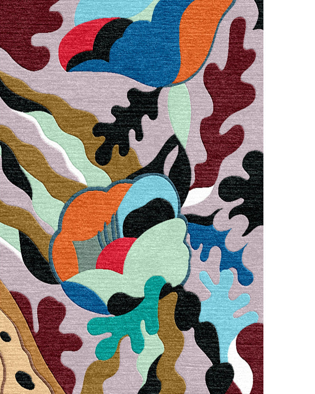 New Garden of Eden - small version "Seaweed" – Ashtari Carpets